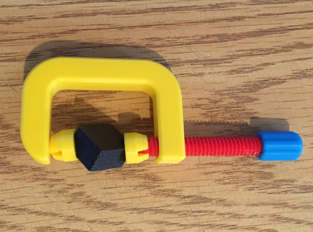 Mini C-Clamp (with interchangeable end-caps) by MajorOCD | Download ...