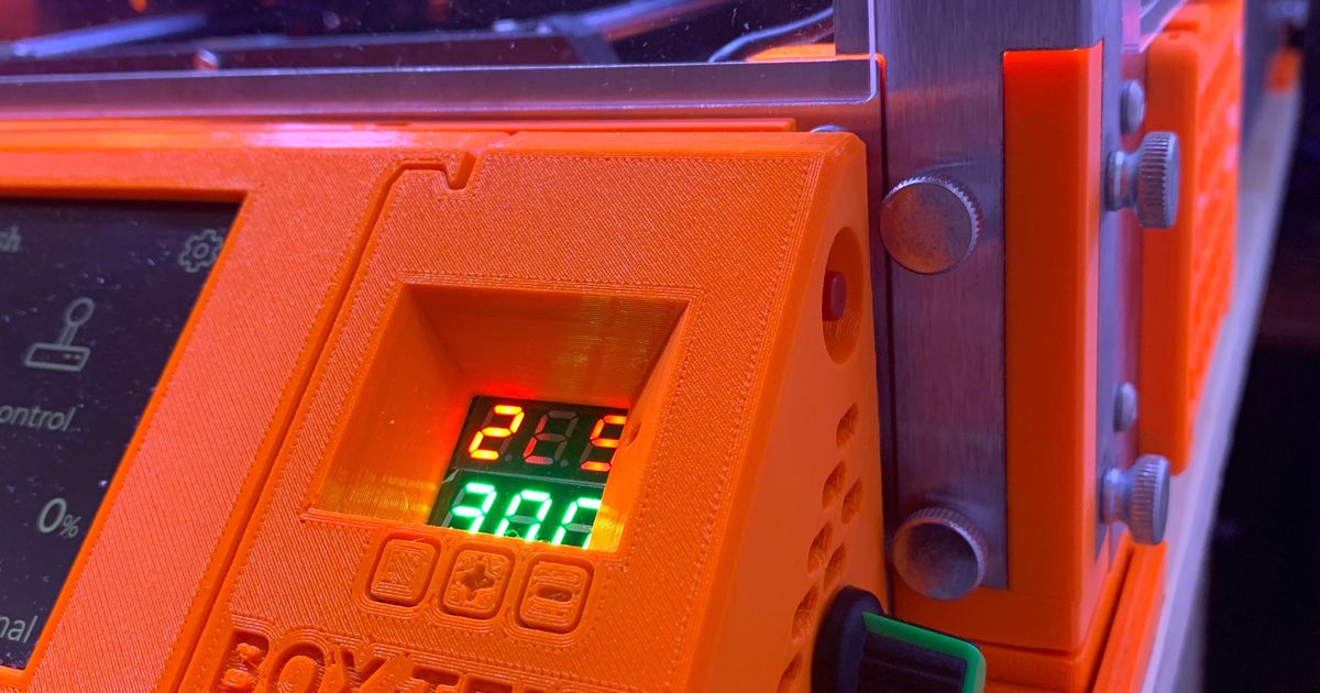 PrusaBox Enclosure - Adapter Plate to Center Modular Control Panel with ...