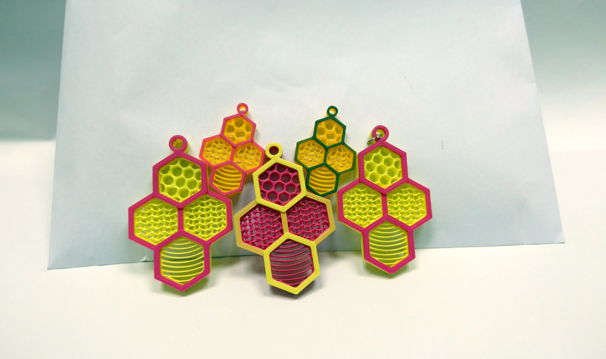 Hex & infill earrings by michalet | Download free STL model ...