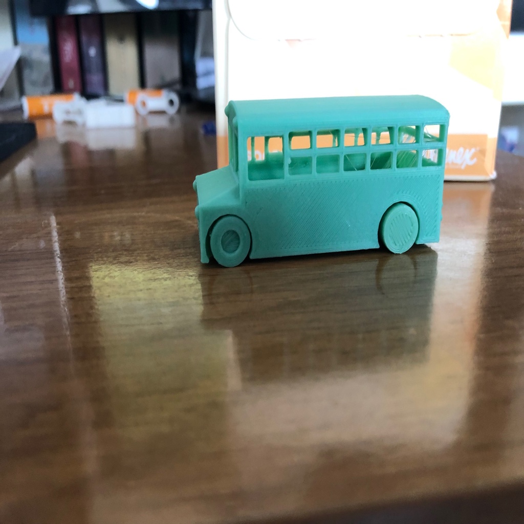 Print in place school bus by ciaocibai | Download free STL model ...