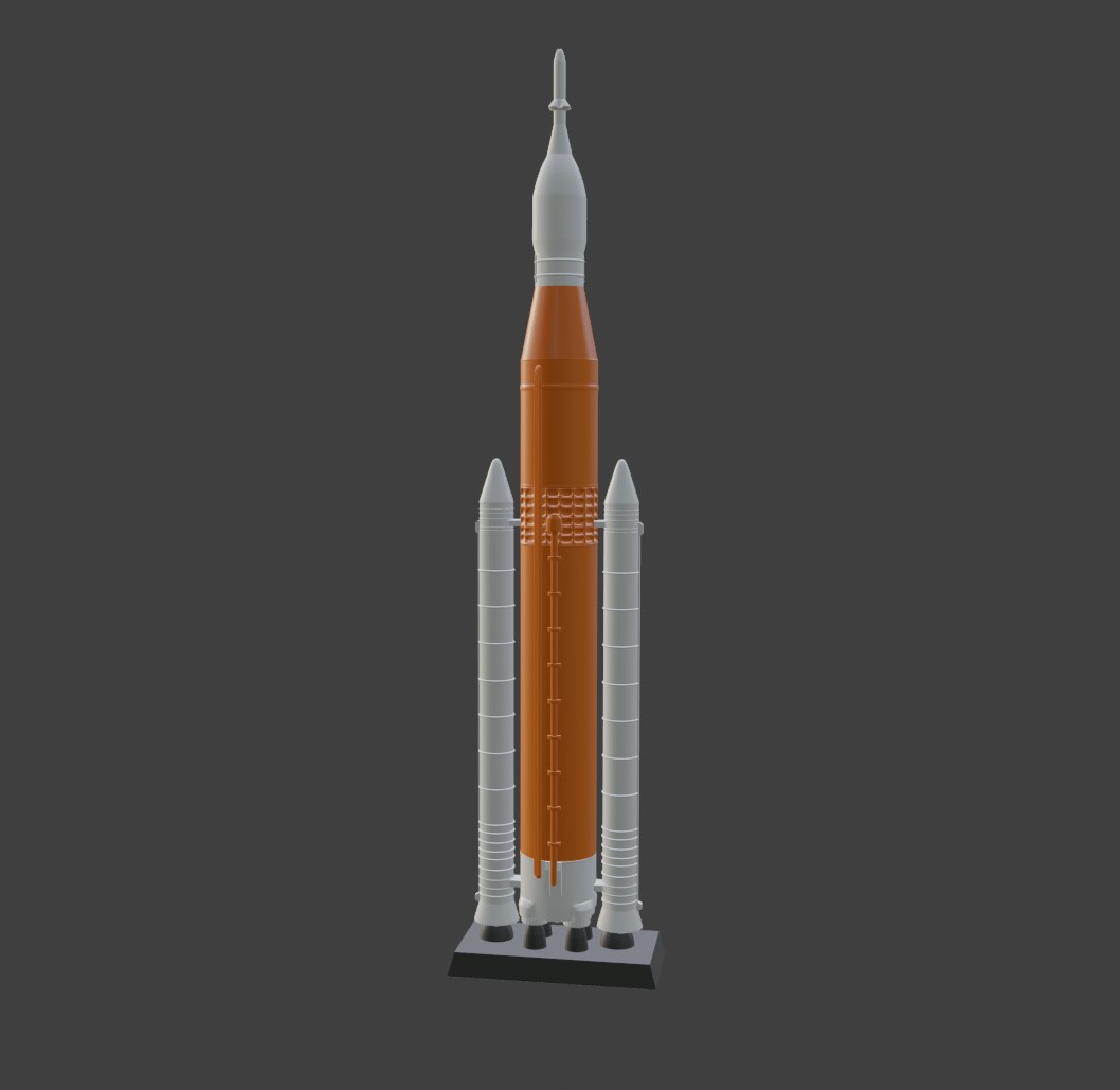 Color Divided SLS Rocket von tomljr2 | Kostenloses STL-Modell ...