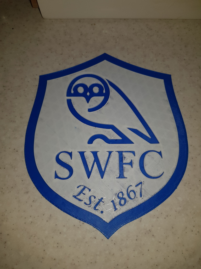 Modern Sheffield Wednesday Football Badge by MonkeyBoy_Prints ...