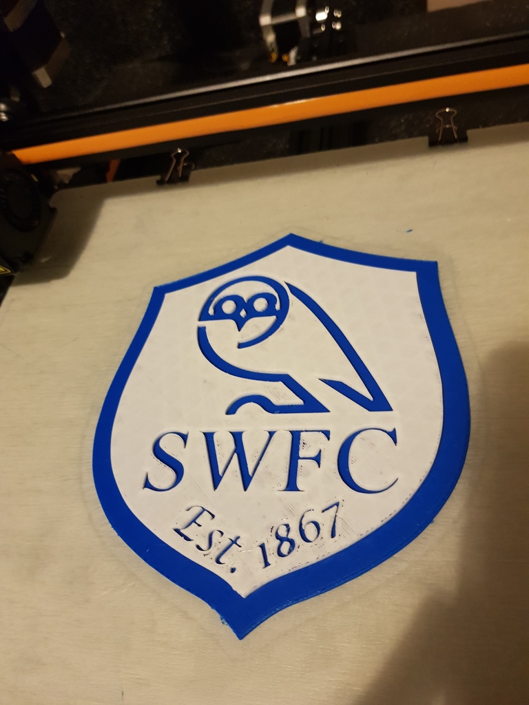 Modern Sheffield Wednesday Football Badge by MonkeyBoy_Prints ...