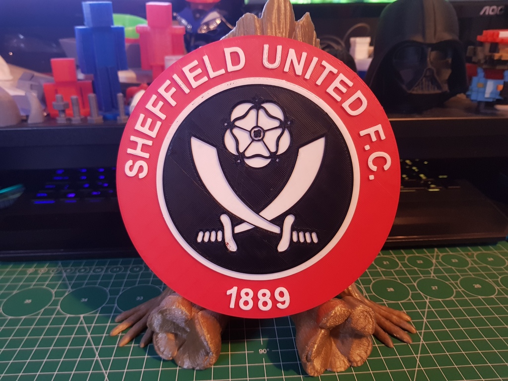 Sheffield United Football Badge by MonkeyBoy_Prints | Download free STL ...