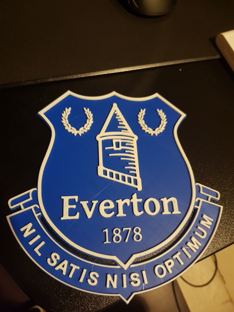 Everton Football Badge by MonkeyBoy_Prints | Download free STL model ...