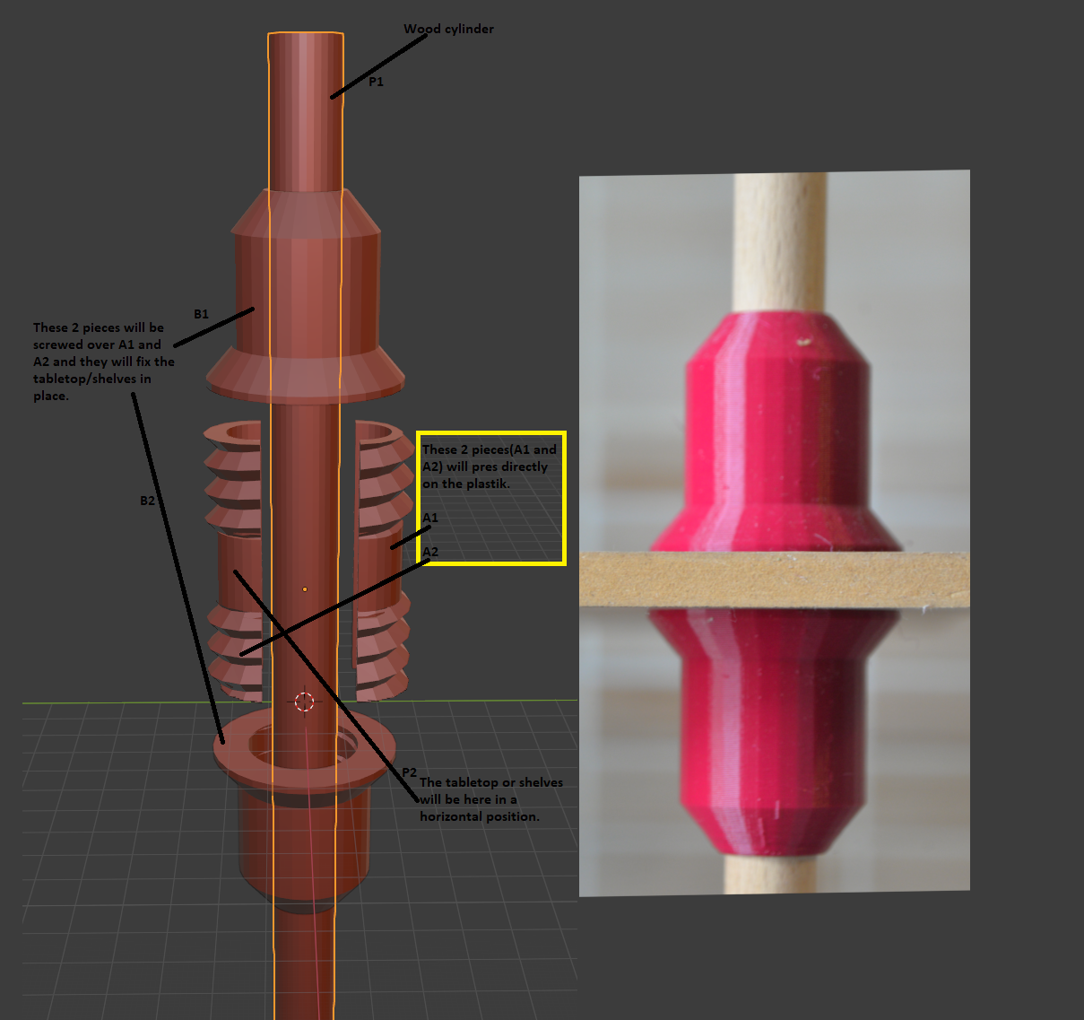 Simple and resistant adjustable shelves or tables by Victor S ...