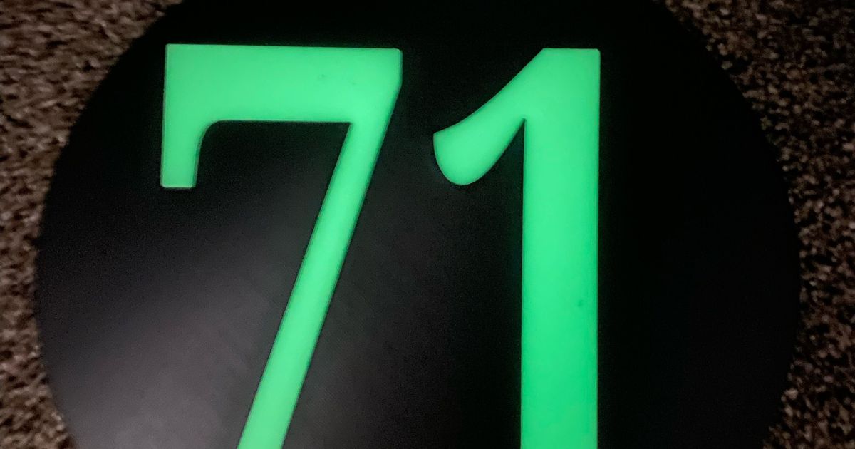 71 house Numbers by Rustymuck | Download free STL model | Printables.com