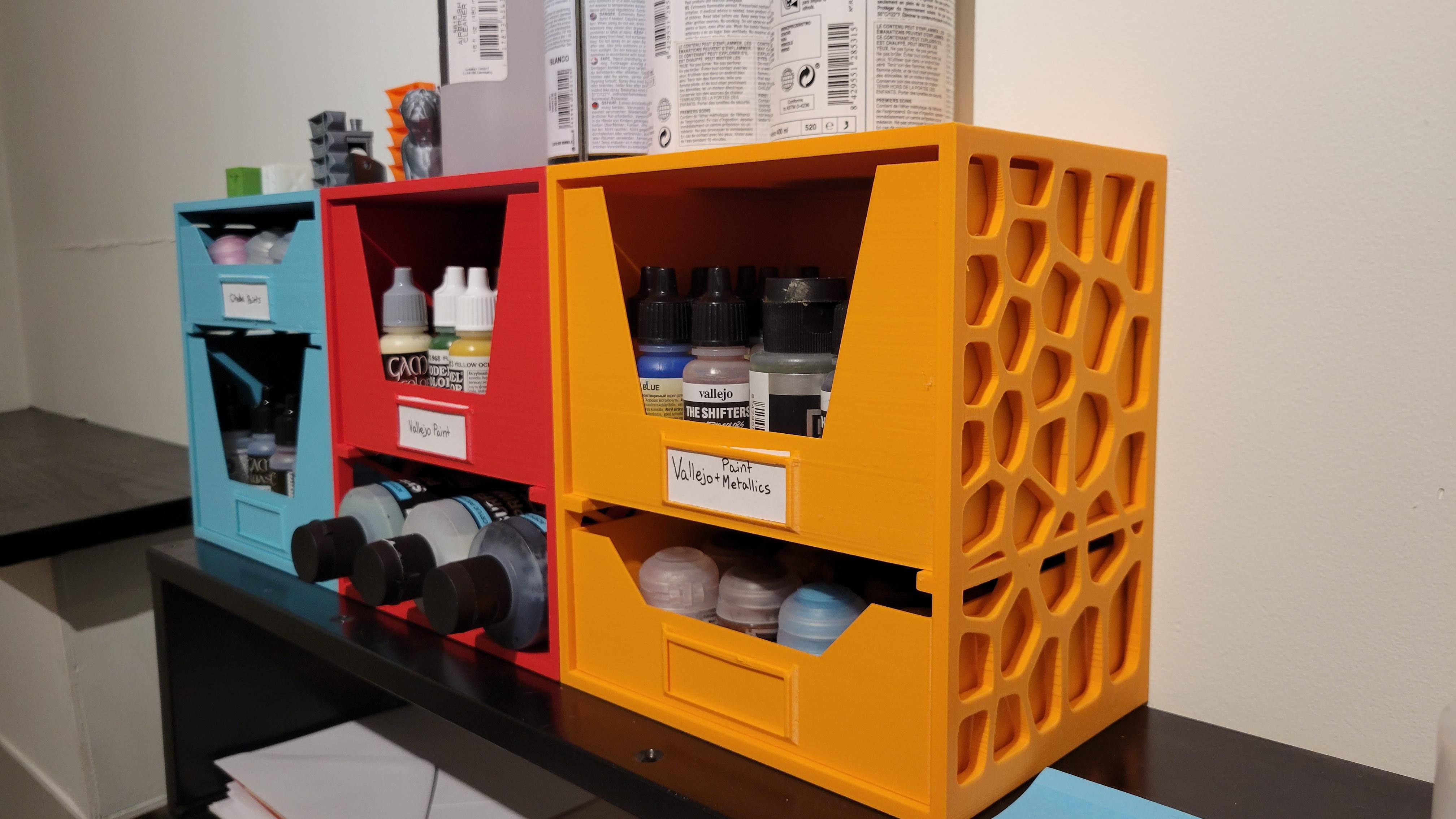 Voronoi Shelf with Drop-In Label Slots by Benster | Download free STL ...