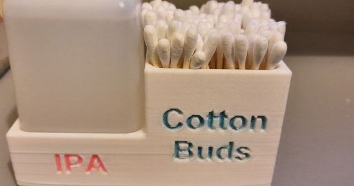 COTTON BUD & IPA STORAGE by carter_383 | Download free STL model ...
