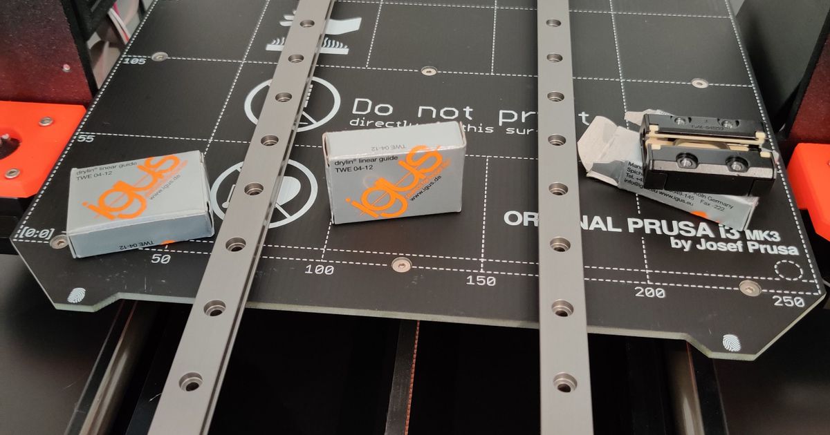 IGUS Drylin Linear Rail Upgrade by MekCreate | Download free STL model ...