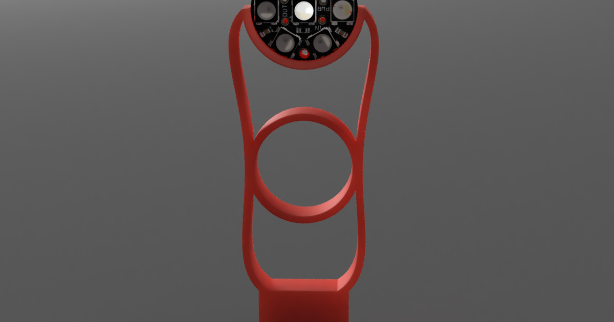 Neopixel 7-LED Ring Mount by VladSalad | Download free STL model ...