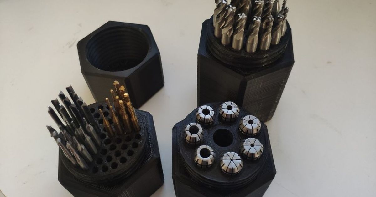 Endmill Storage by Marvin | Download free STL model | Printables.com