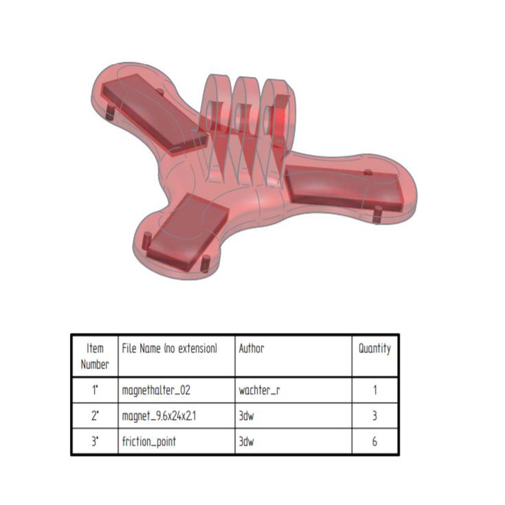 Magnetic Base for Modular Mounting System by Printschnitzel.at ...