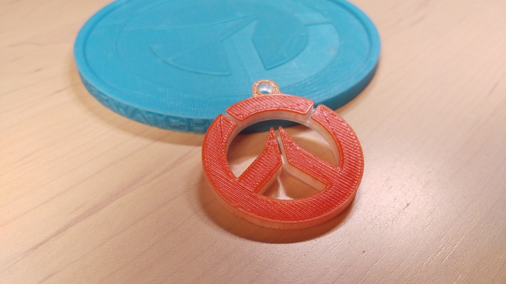 Overwatch Keychain by SomePrintrNoob | Download free STL model ...