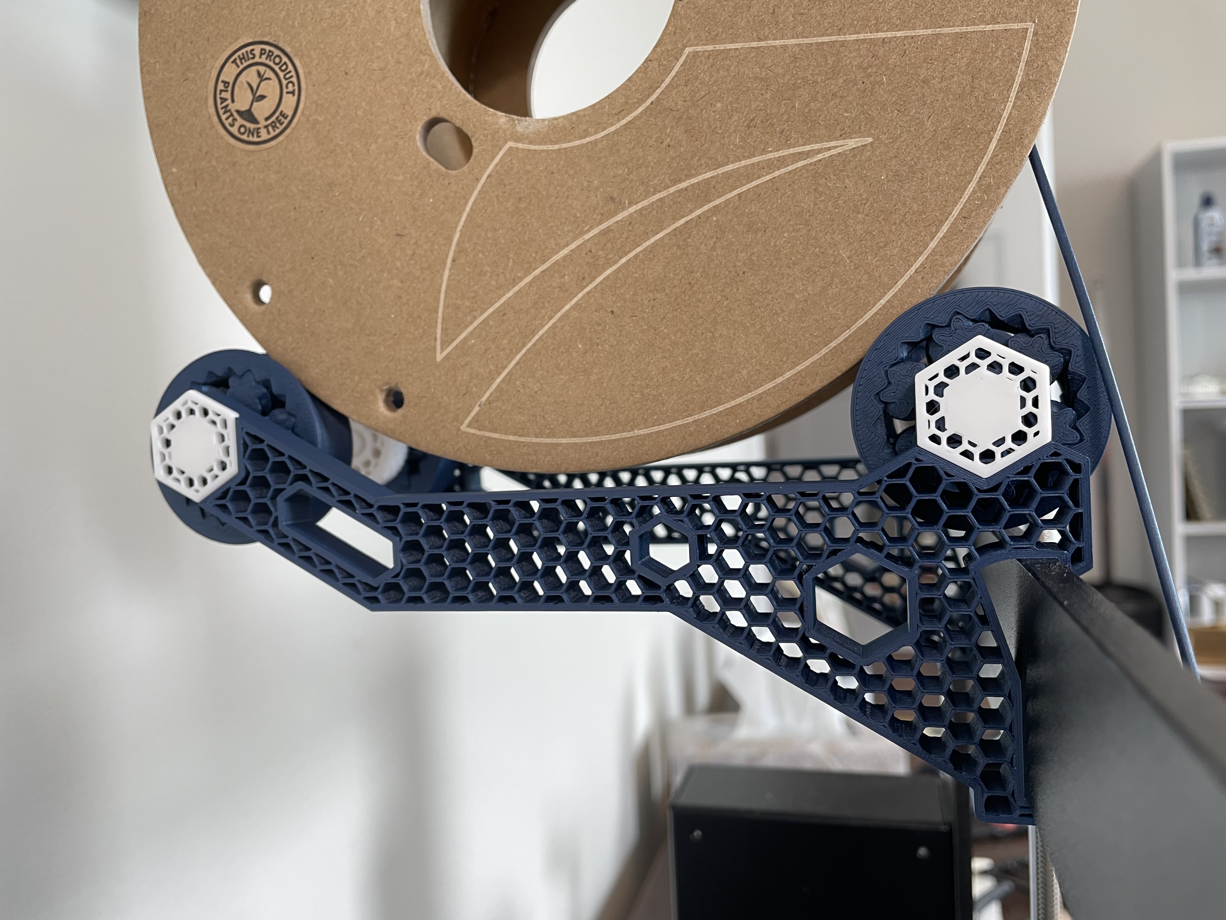Prusa i3 MK2/MK3 Spool Holder - 100% Printed with Herringbone Planetary ...