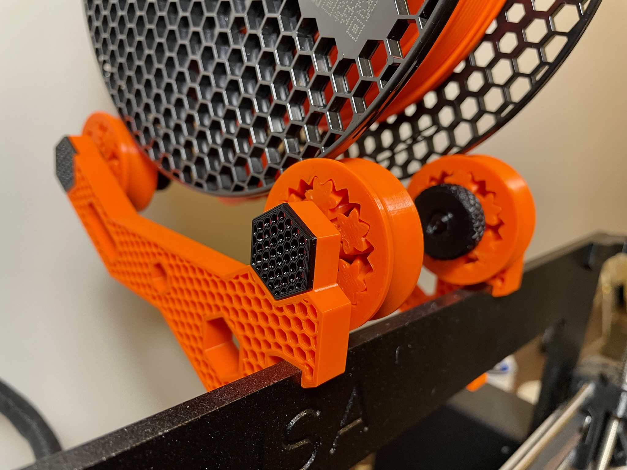Prusa i3 MK2/MK3 Spool Holder - 100% Printed with Herringbone Planetary ...