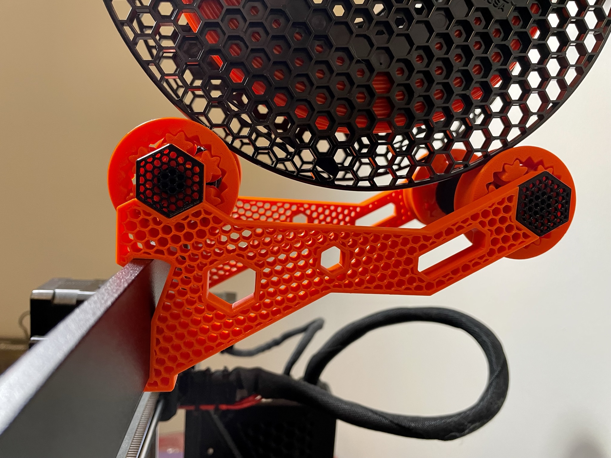 Prusa i3 MK2/MK3 Spool Holder - 100% Printed with Herringbone Planetary ...