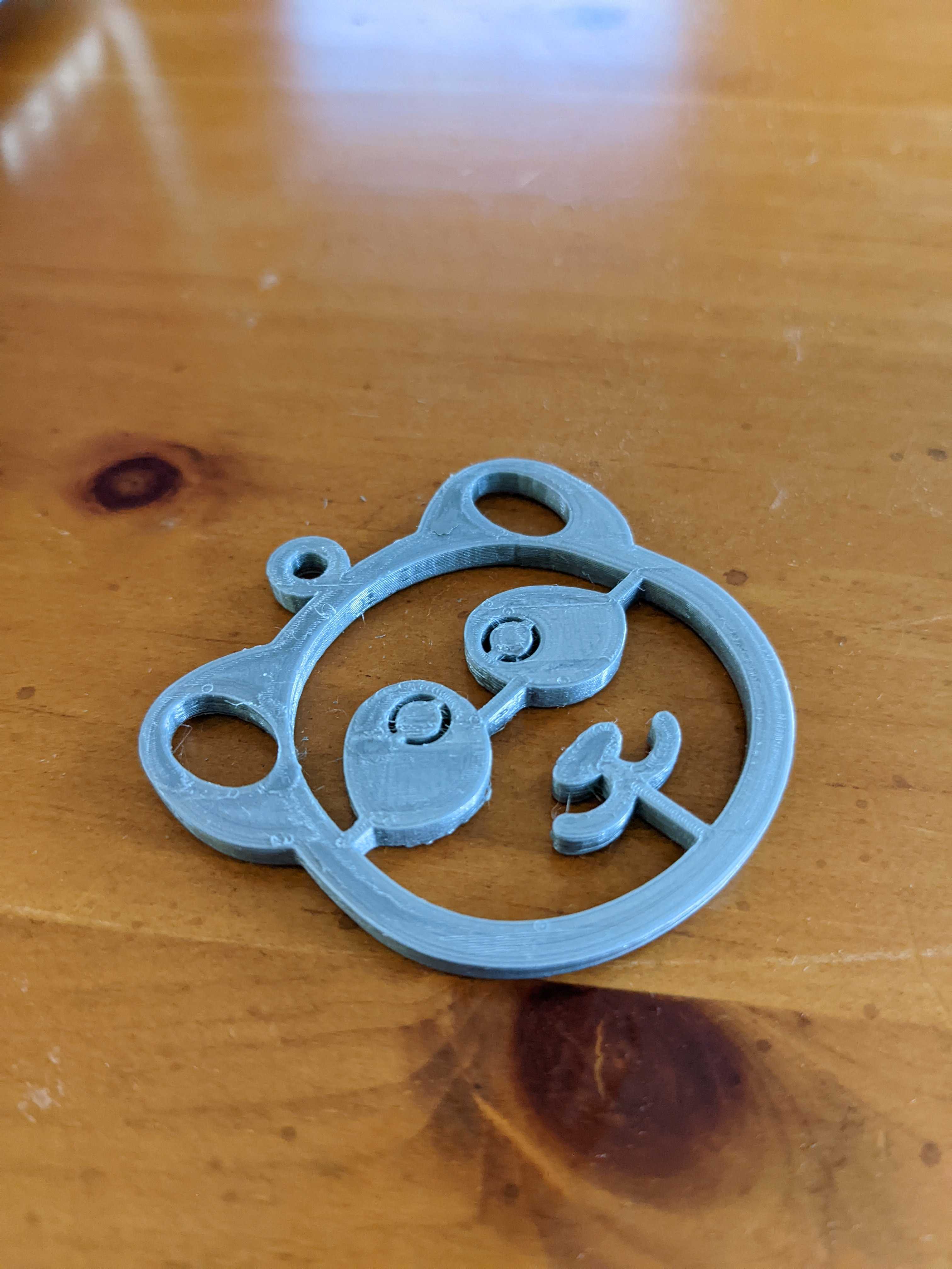 Panda Earrings / Key-chain by mikeo | Download free STL model ...