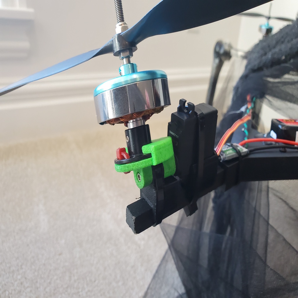 Tricopter Parts with Tilt Mechanism by ilektron | Download free STL ...