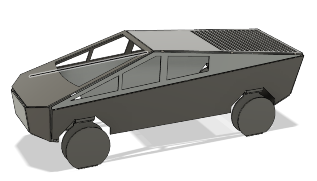 Bendable Laser Cut Cybertruck Model by ilektron | Download free STL ...