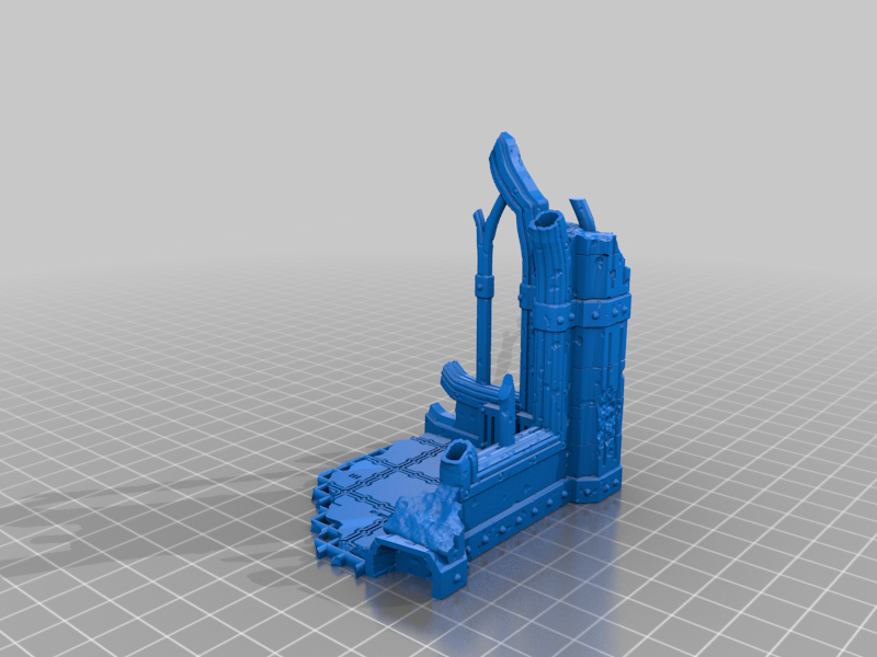 Gothic scifi ruin by Terrain4Print | Download free STL model ...