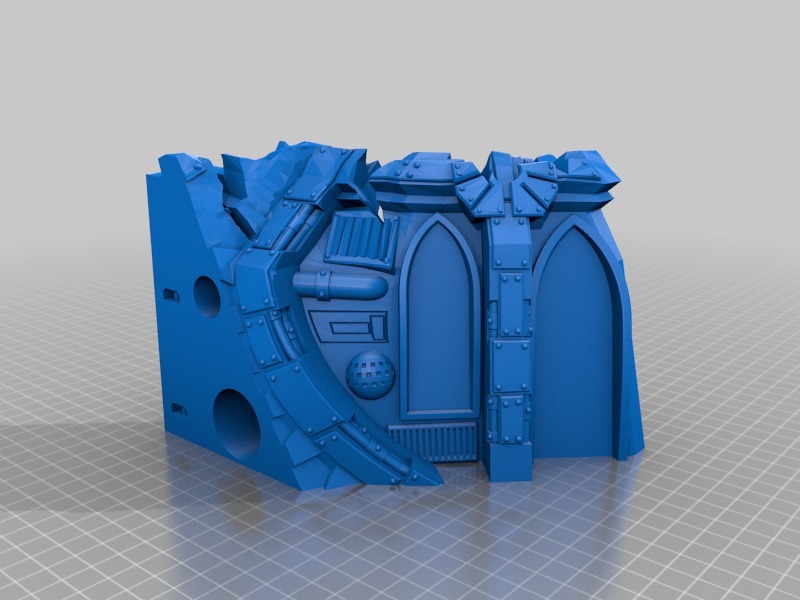 Gothic spaceship wreck C nose by Terrain4Print | Download free STL ...