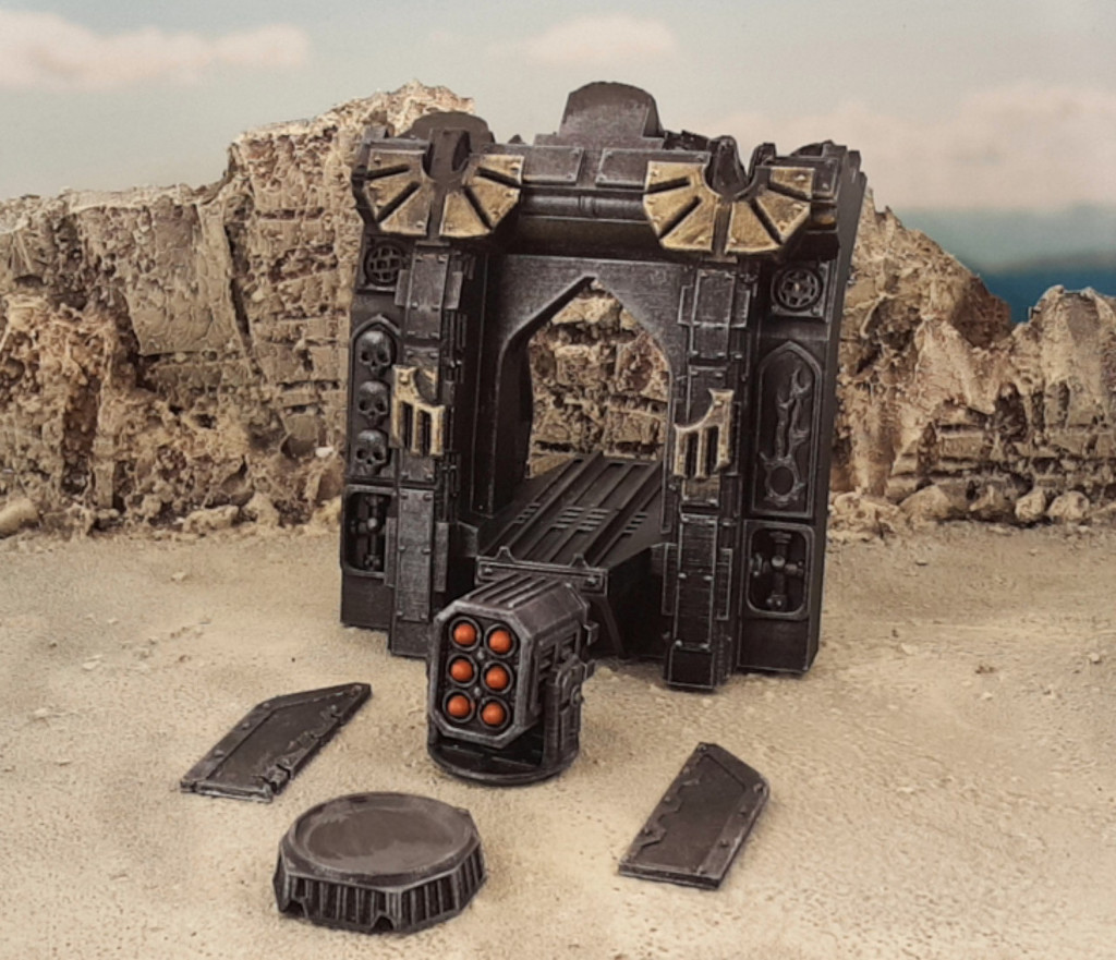 Gothic spaceship wreck A by Terrain4Print | Download free STL model ...