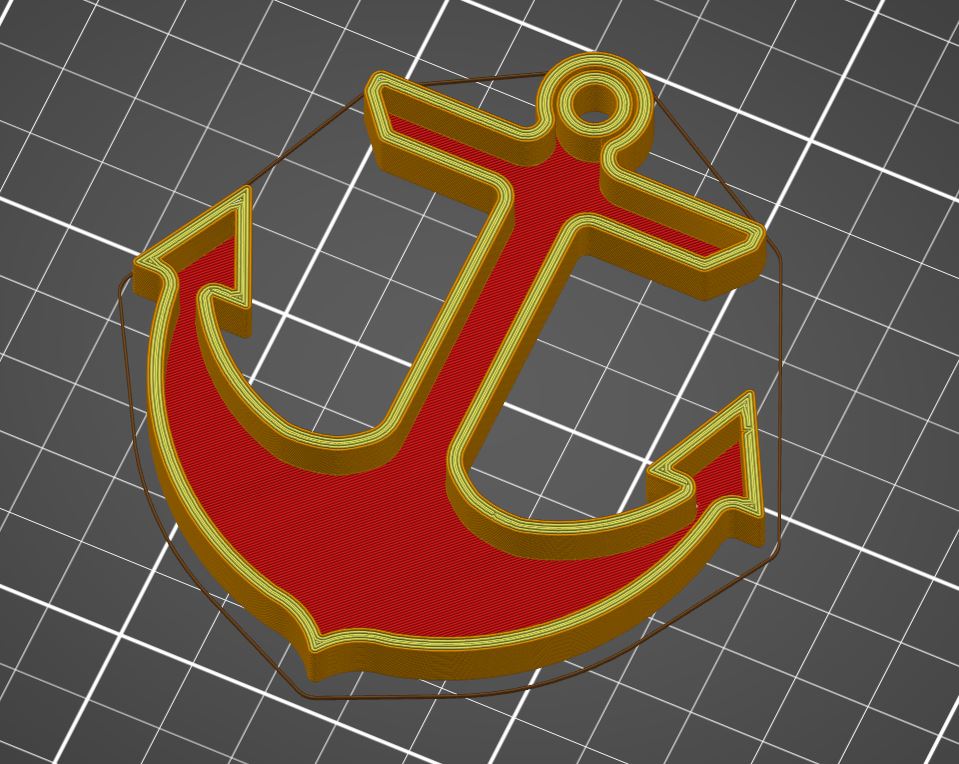 Anchor - nautical key float / buoy by Petclaud | Download free STL ...