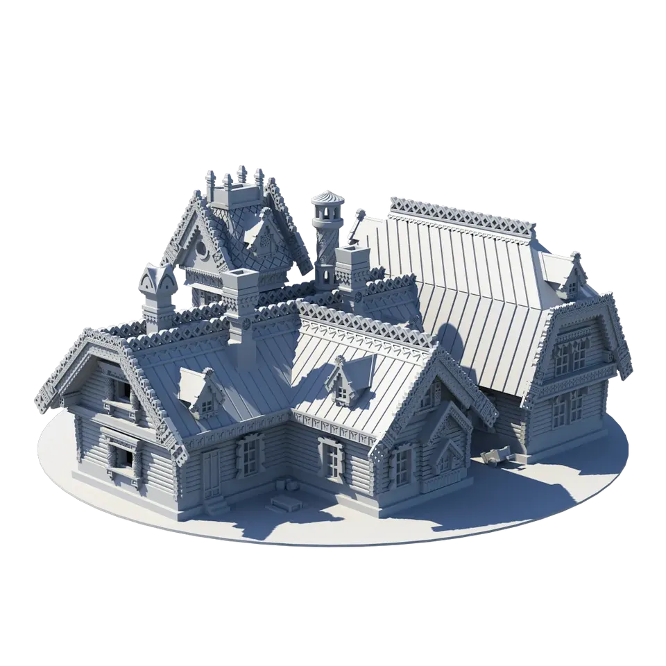 Old house by David Kisel | Download free STL model | Printables.com