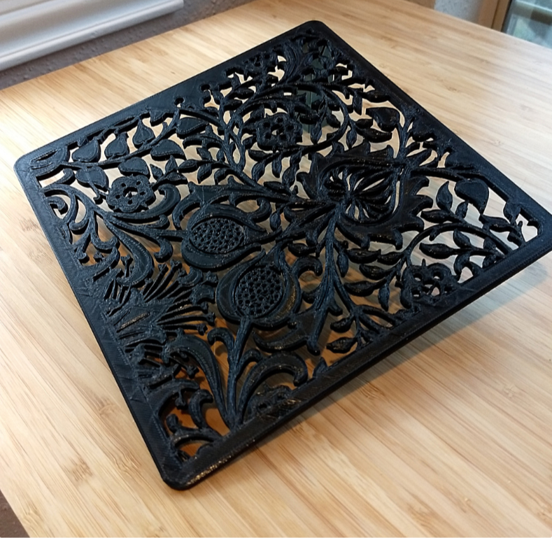 Floral Silhouette Pattern by jdegs | Download free STL model ...