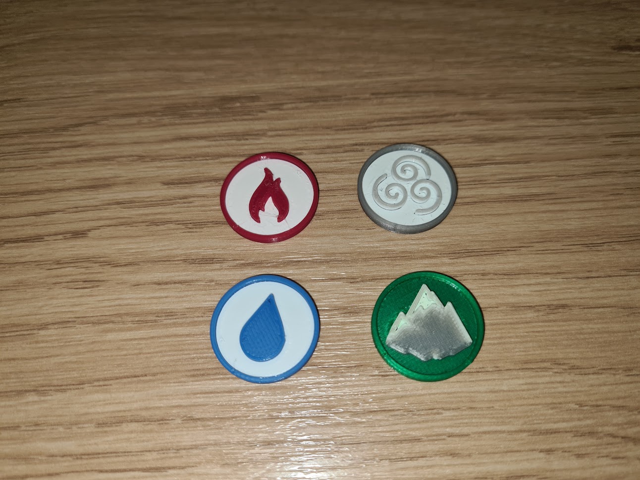Earth Elements Tokens by Wilko_SLO | Download free STL model ...