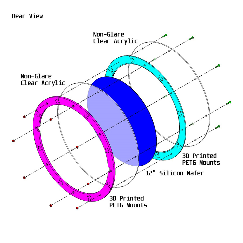 Silicon Wafer Frame [12"] by Erik C | Download free STL model ...