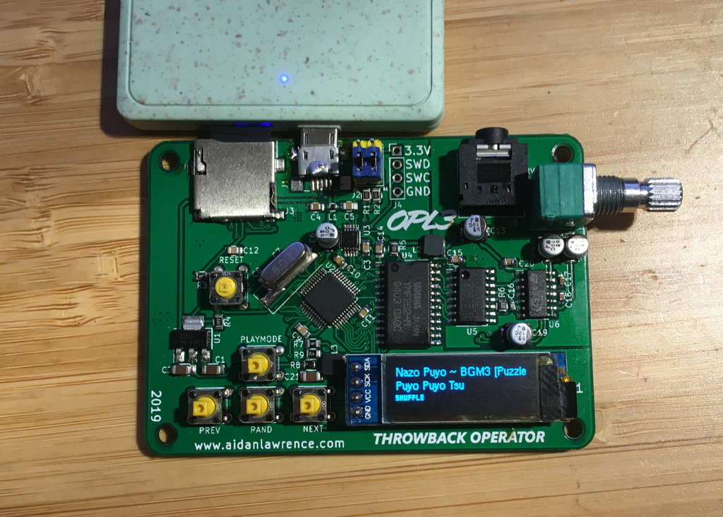 Casing with Buttons for the Throwback Operator - OPL3 VGM Player by ...