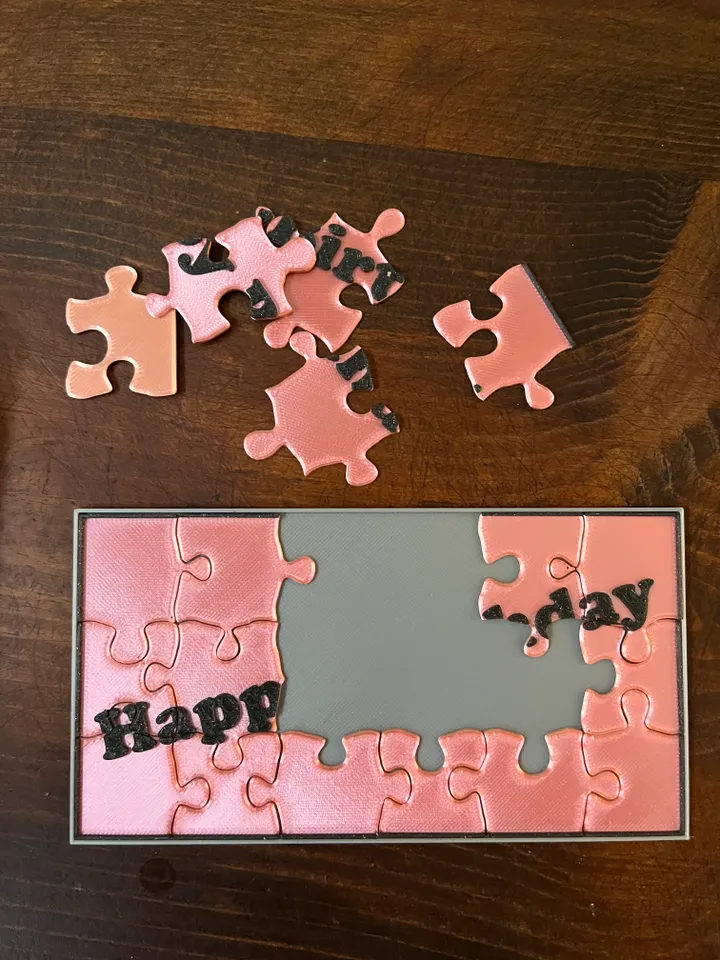 Birthday-Card Puzzle by Tom | Download free STL model | Printables.com