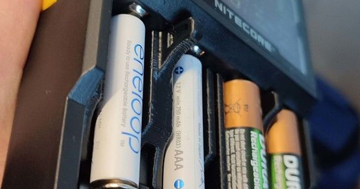 AAA & AA Akku Battery Riser Nitecore D4 Digicharger and others by ...