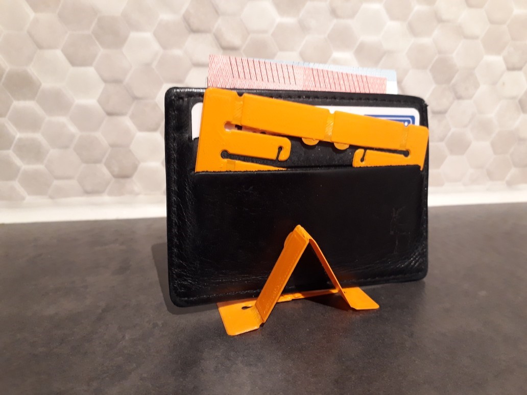 ultra-light card-sized folding phone stand by E_Rangger | Download free ...