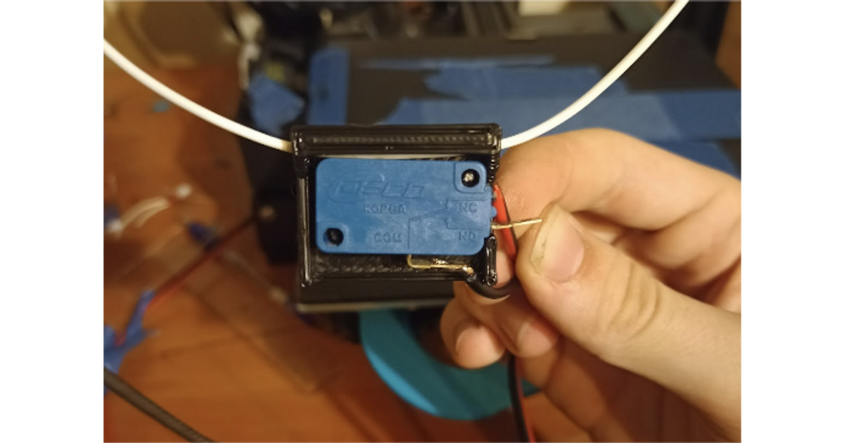 Filament sensor (no-roller switch) by revoxsvko | Download free STL ...