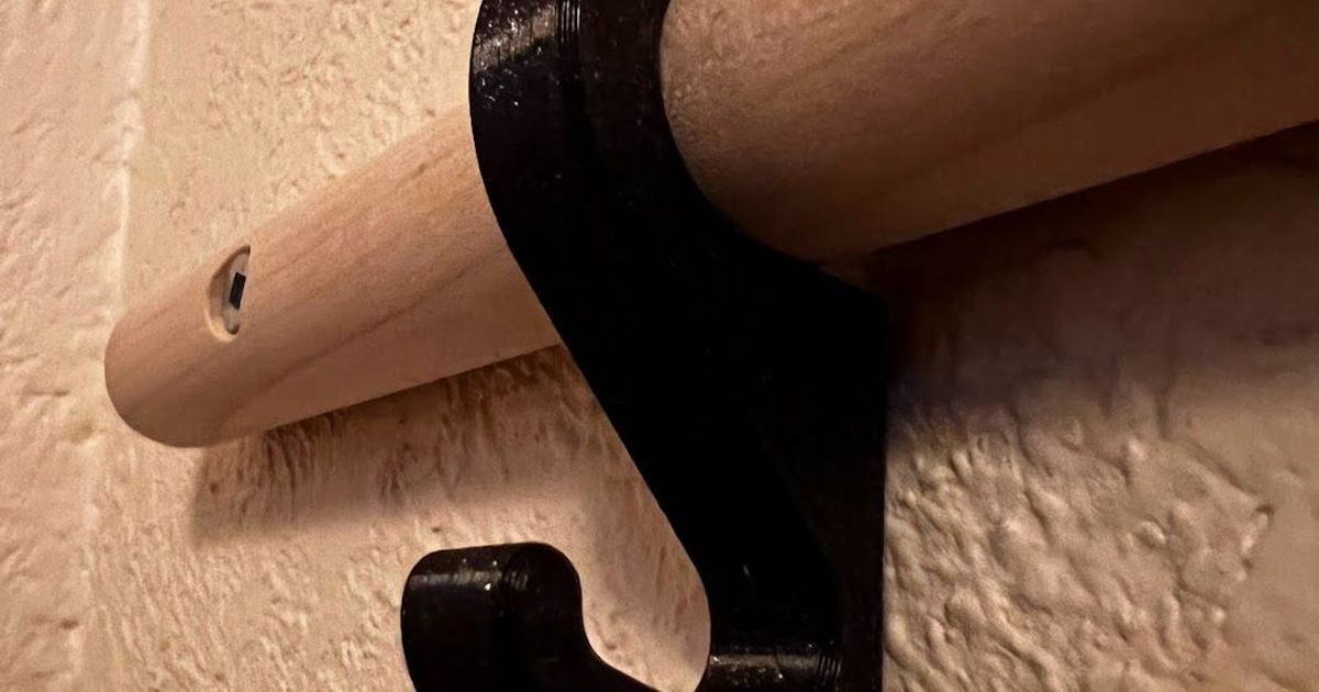 Universal Dowel Rail: Mask Hook by Canardiain | Download free STL model ...