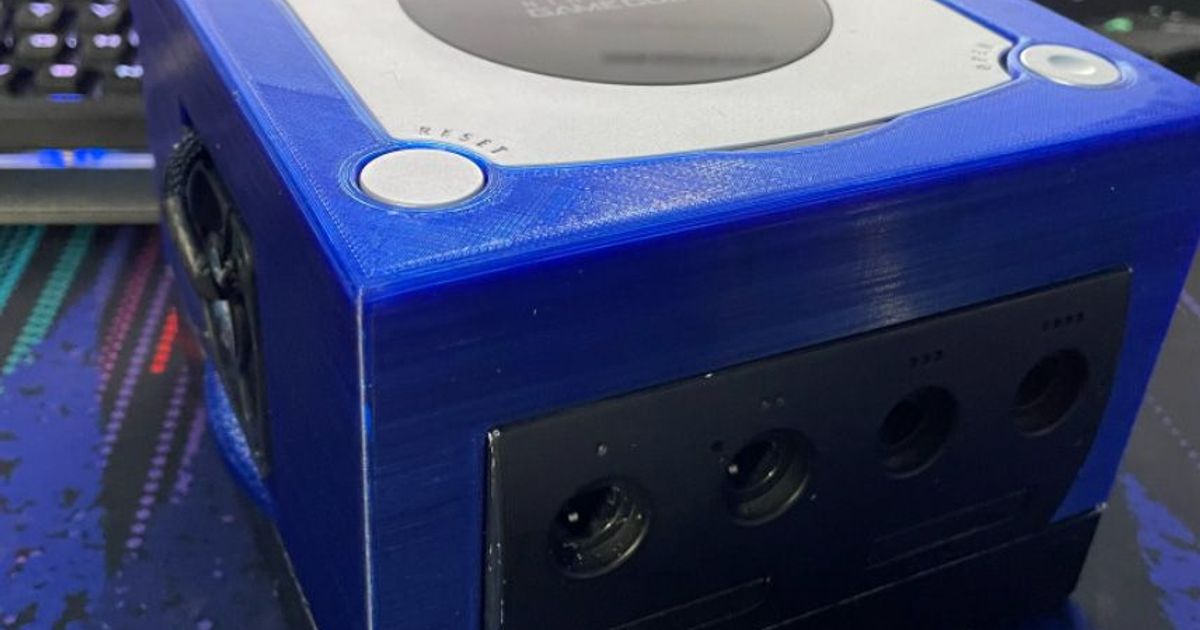 GameCube Top Shell 1:1 Exact Copy by Tessa Wolf | Download free STL ...