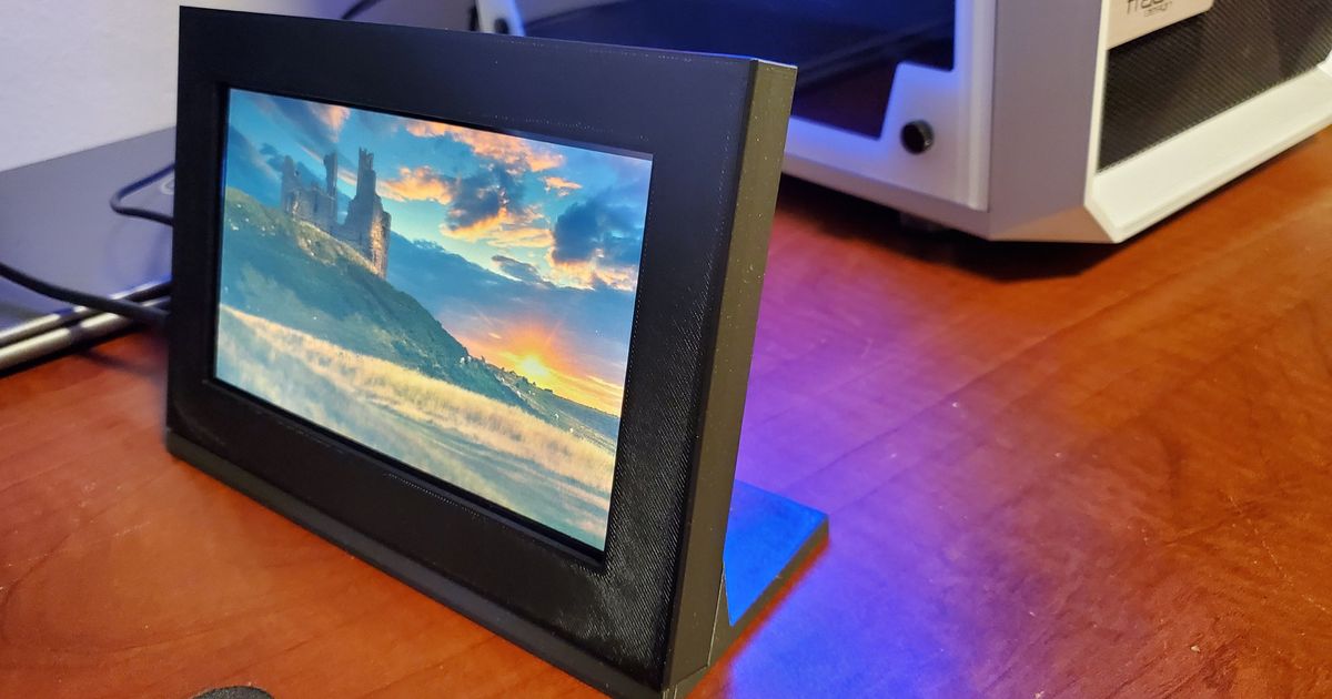 RPi Touchscreen Frame & Stand by wipfbrandon | Download free STL model ...