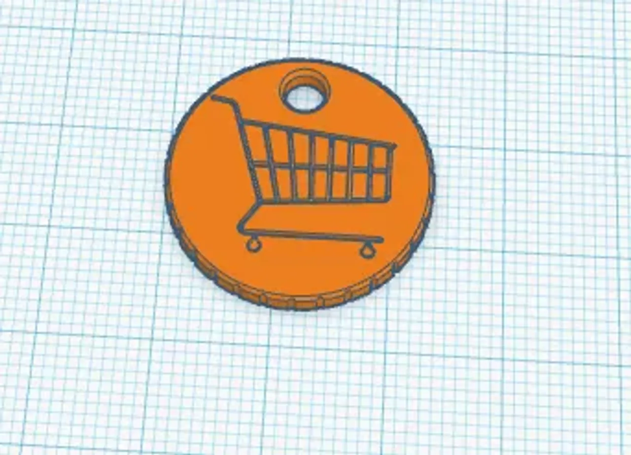 Trolley coin by Heine Sørensen | Download free STL model | Printables.com