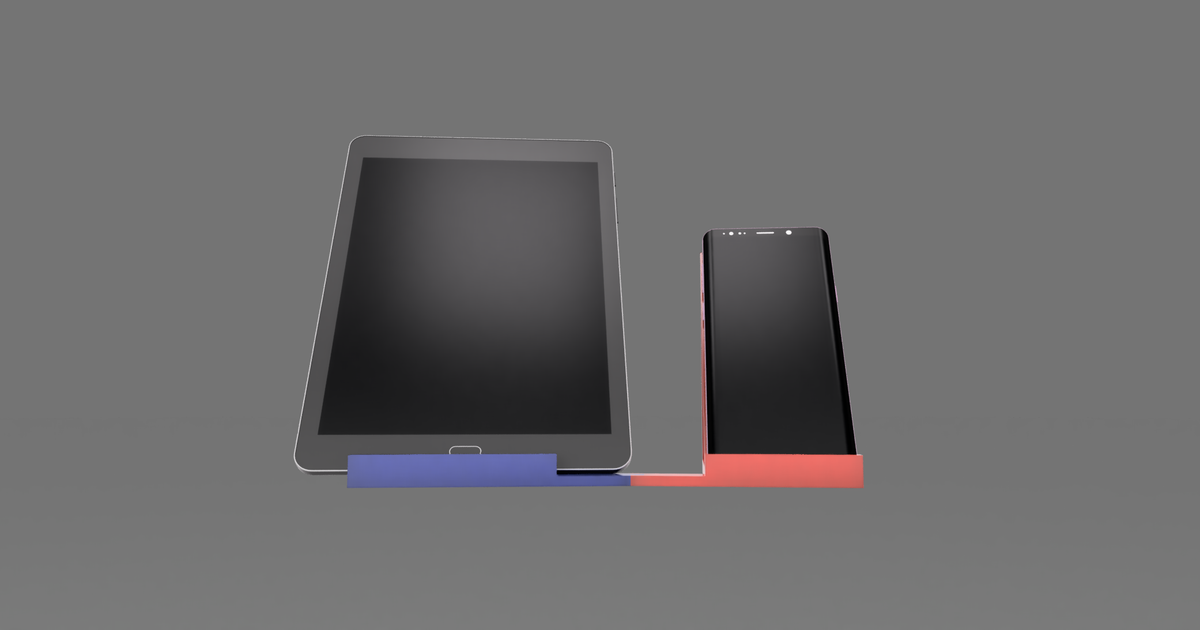 Modular Phone & Tablet Holder/Workstation by VladSalad | Download free ...