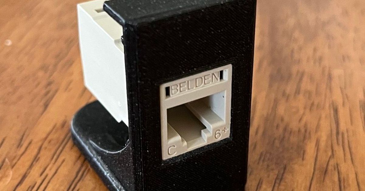 KeyConnect RJ45 Jack by Crab | Download free STL model | Printables.com