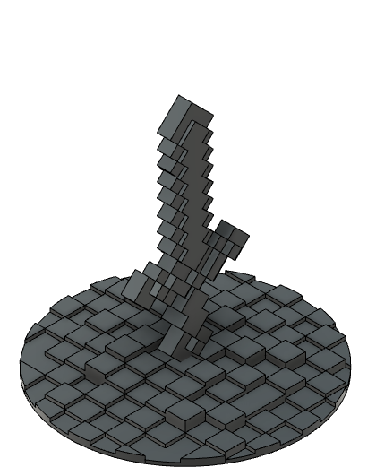 Minecraft Sword Game-Token by CG0072 | Download free STL model ...