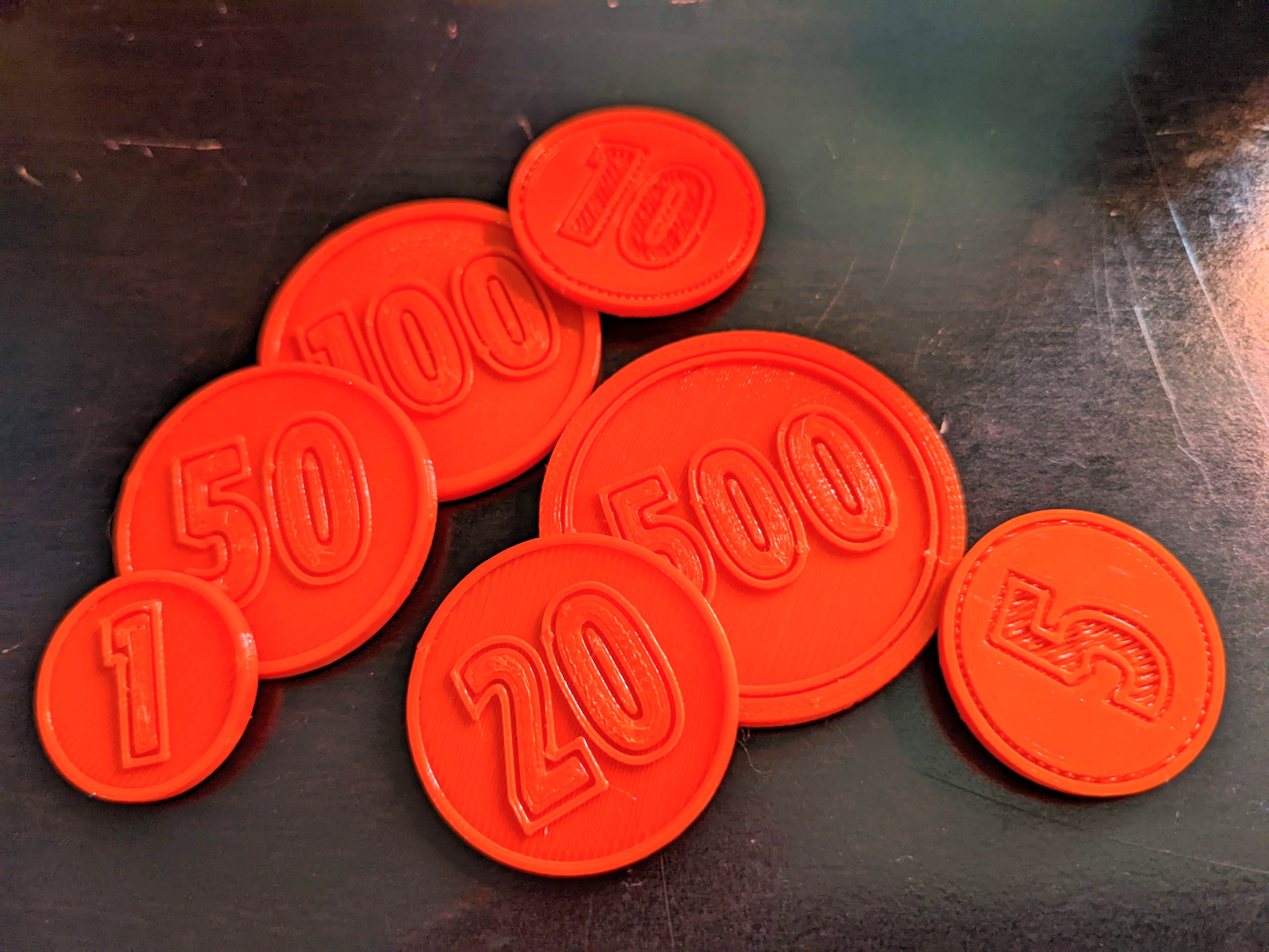 Monopoly Money Tokens by Jerrari | Download free STL model | Printables.com