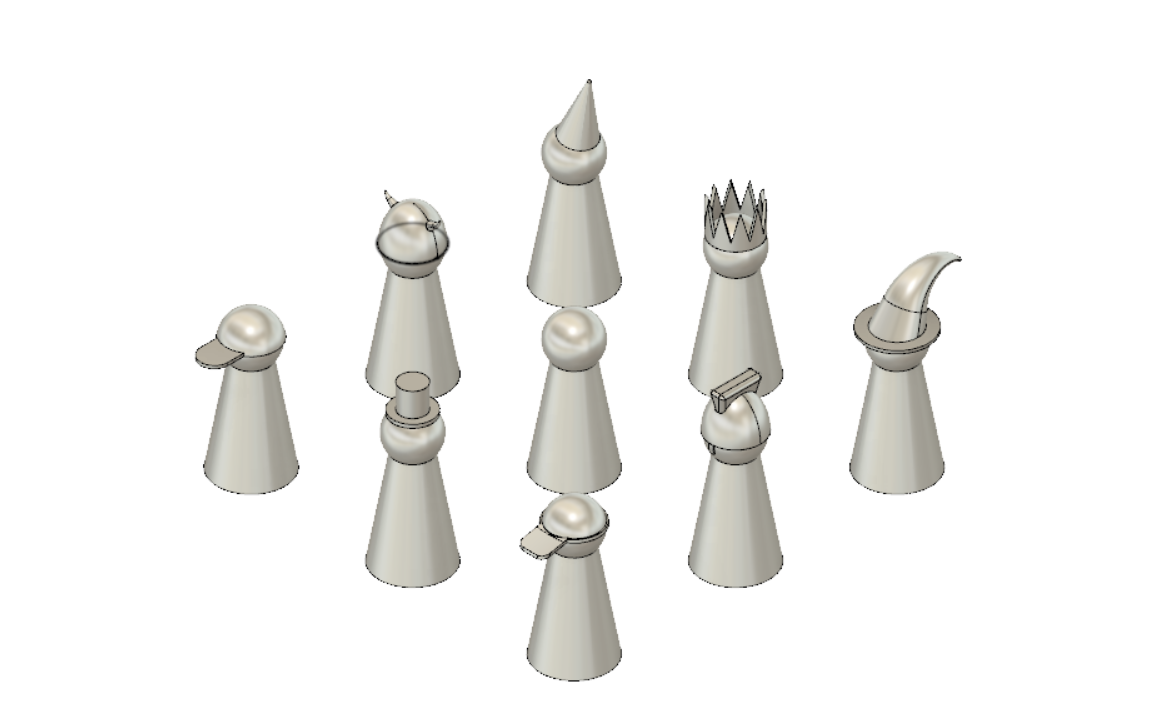 Custom Game Pieces by aaaaandrew | Download free STL model | Printables.com