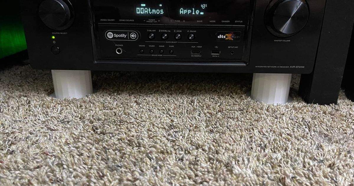 Denon AVR-S720W Feet Lift by Mattatat25 | Download free STL model ...