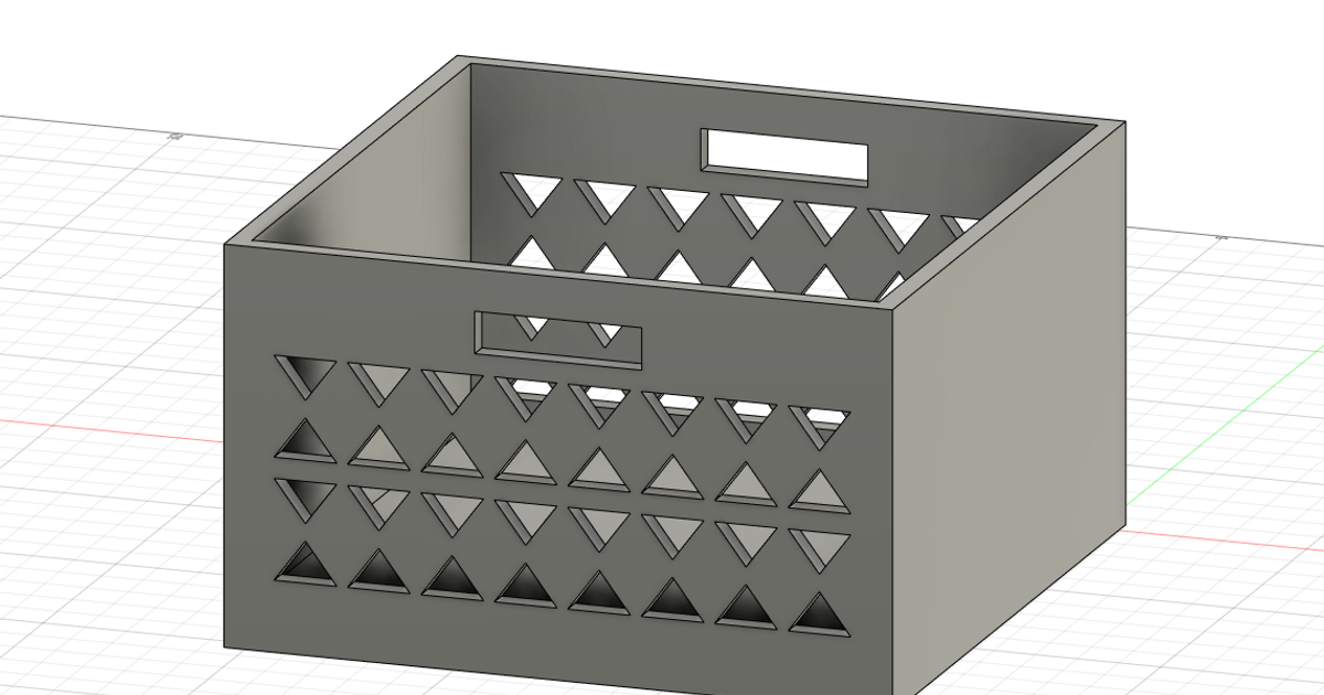 Mini Milk Crate by ByanJI | Download free STL model | Printables.com