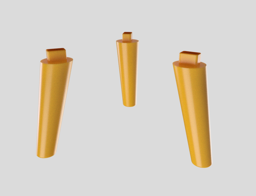 15 degree angle table leg by mcko | Download free STL model ...