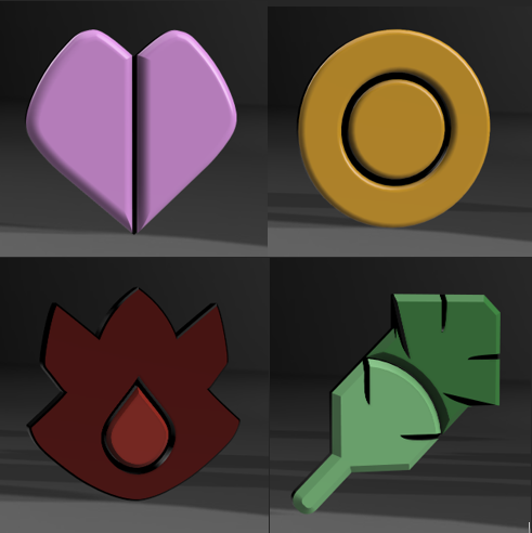 Pokemon 1st Gen Badge Tokens by Hesed | Download free STL model ...